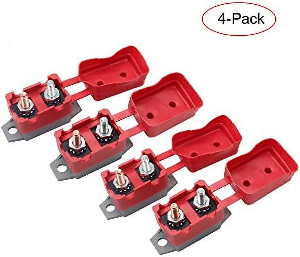 KUOYUH AR Series DC 12V - 24V Automatic Reset Circuit Breaker with Cover Stud Bolt for ...