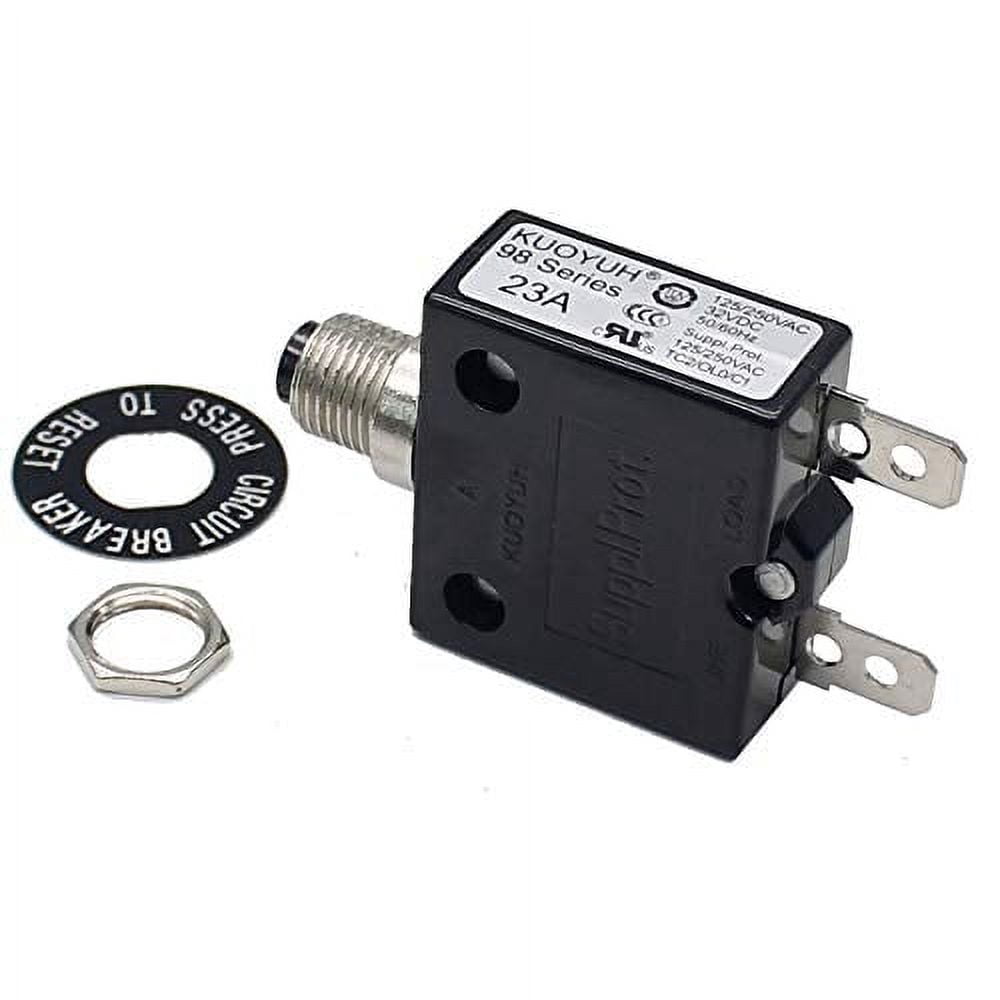 KUOYUH Circuit Breaker 98 series 32VDC 125/250VAC 50/60Hz (1pc 23A ...