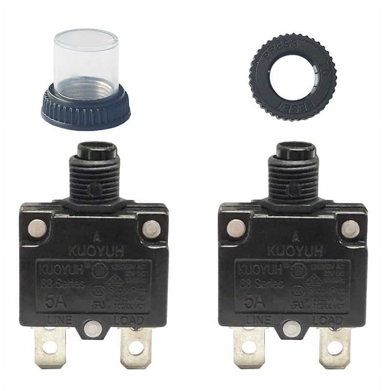 KUOYUH Circuit Breaker Thermal Overload 88 Series 4A Quick Connect ...