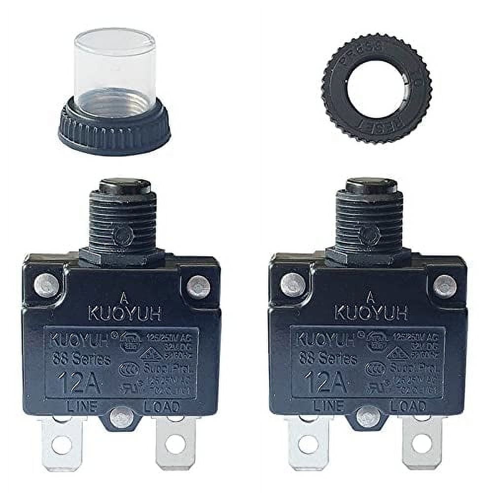 KUOYUH USA 12 Amp 88 Series Quick Connect Terminals Push-To-Reset ...