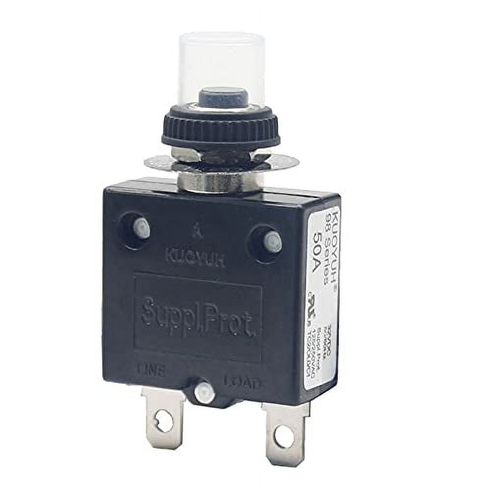 KUOYUH USA 17-50 Amps 98 Series Quick Connect Terminals Push-To-Reset ...
