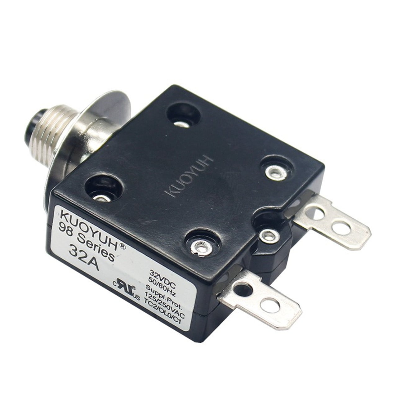 KUOYUH USA 3-50 Amps 98 Series Quick Connect Terminals Push-To-Reset ...