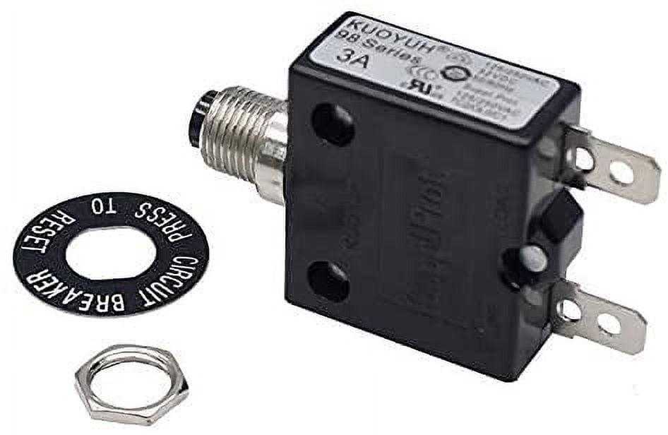KUOYUH USA 3-50 Amps 98 Series Quick Connect Terminals Push-To-Reset ...
