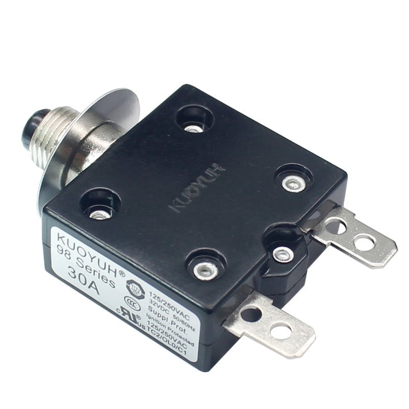 KUOYUH USA 30 Amp 98 Series Quick Connect Terminals Push-to-Reset ...