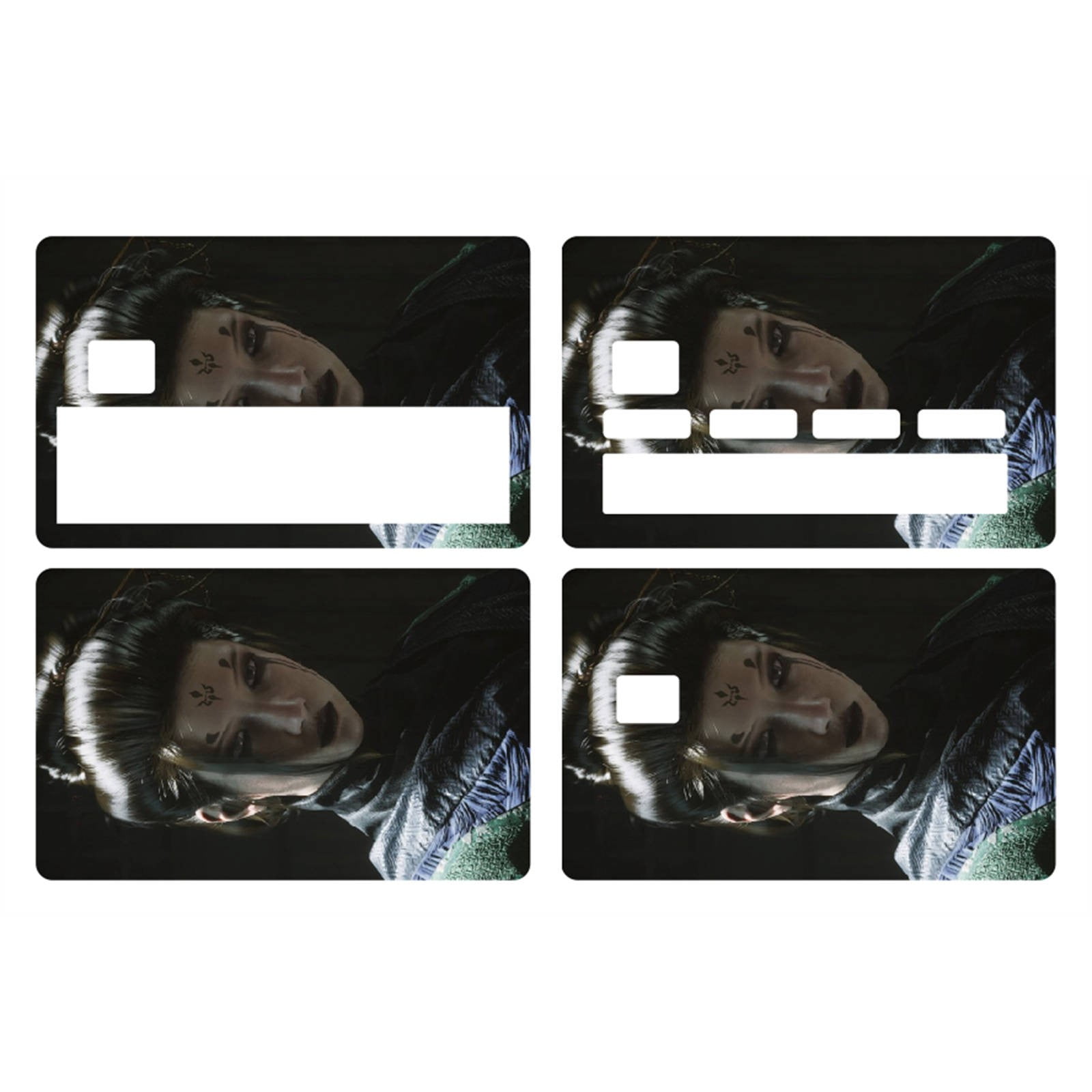 KUOZHUOW Card Stickers Anime for Credit Debit Key Card 4 PSC Covering ...