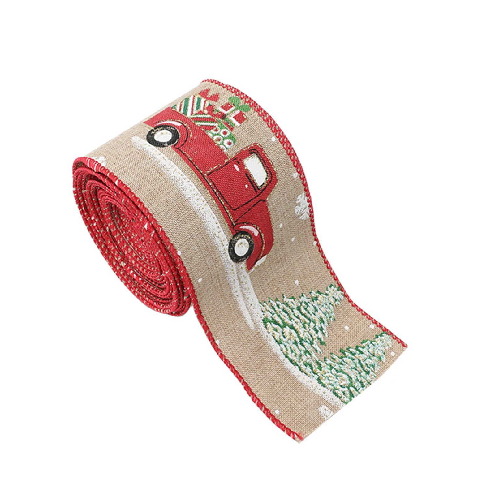 KUOZHUOW Christmas Wired Edge Ribbons Christmas Buffalo Plaid Ribbon ...