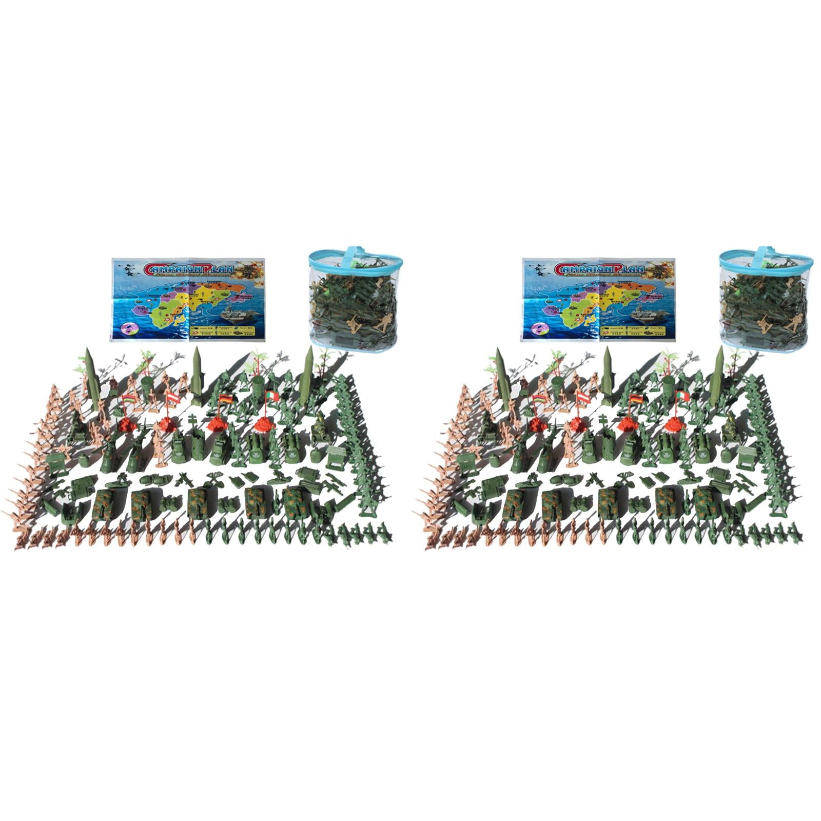 KUOZHUOW Classic Plastic Men Toys Men Mini Soldier Models Sandbox Games ...