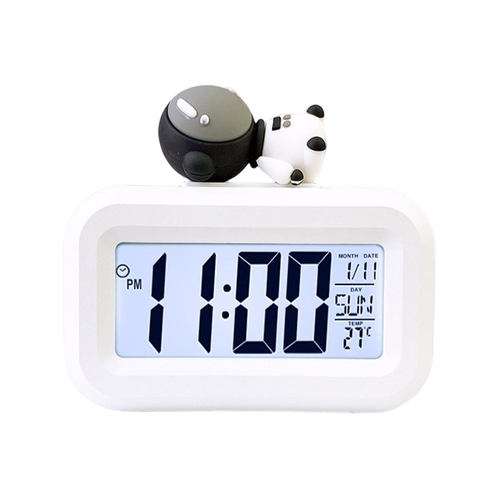 KUOZHUOW Digital Clock Temperature Display Large Screen Size Electronic ...