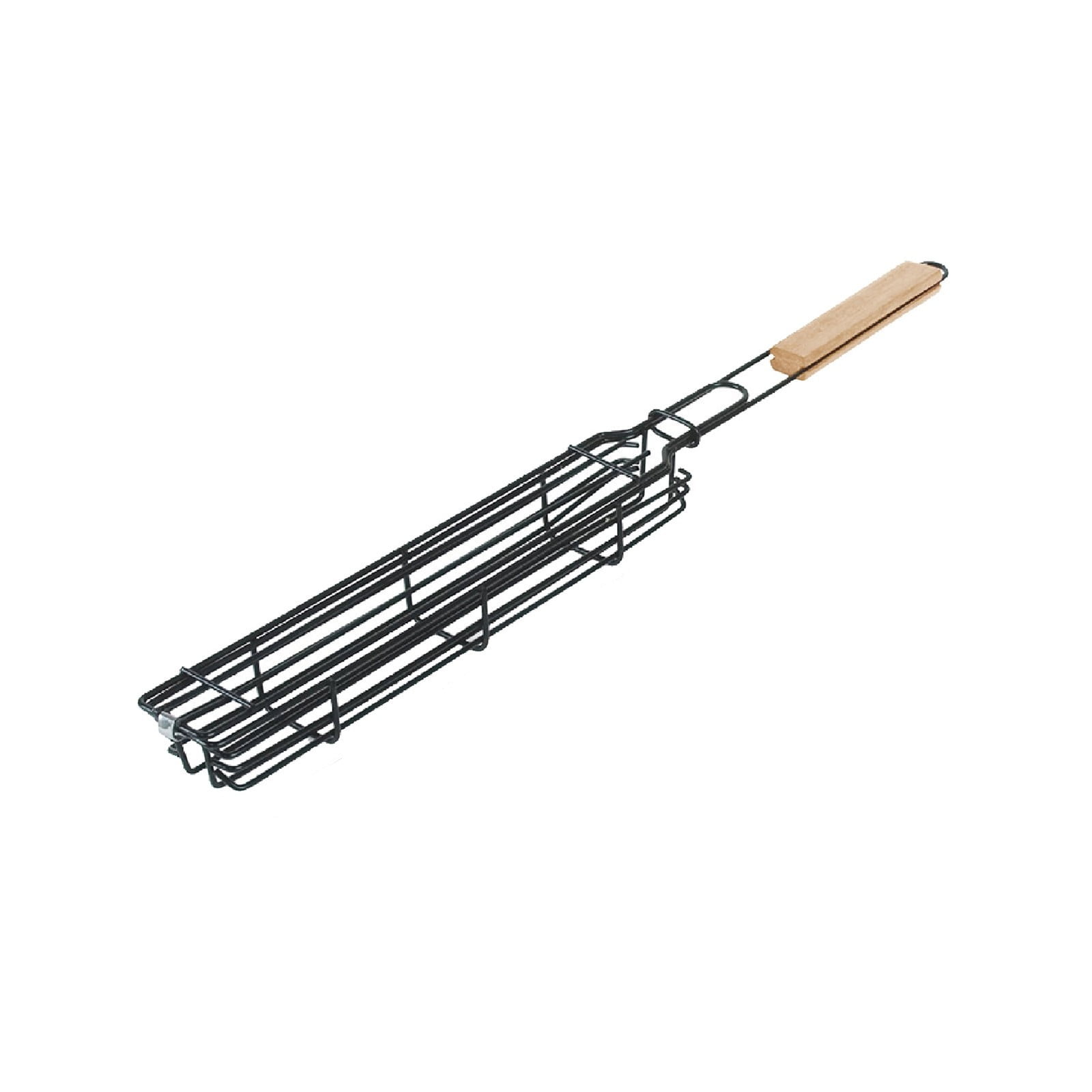 KUOZHUOW Outdoor Wooden Handle Barbecue Cage Camping Meat Vegetable ...