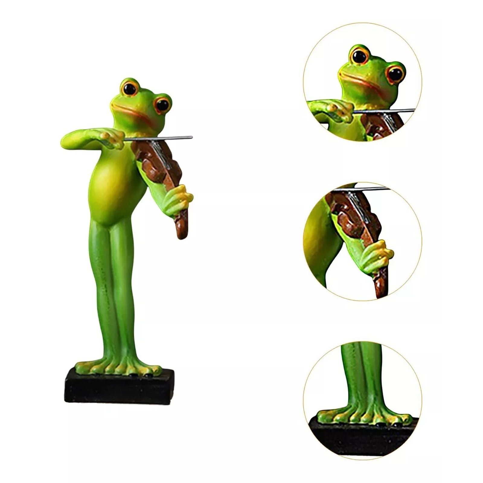 KUOZHUOW Resin Frog Garden Decor Resin Frog Outdoor Statue Funny Garden ...