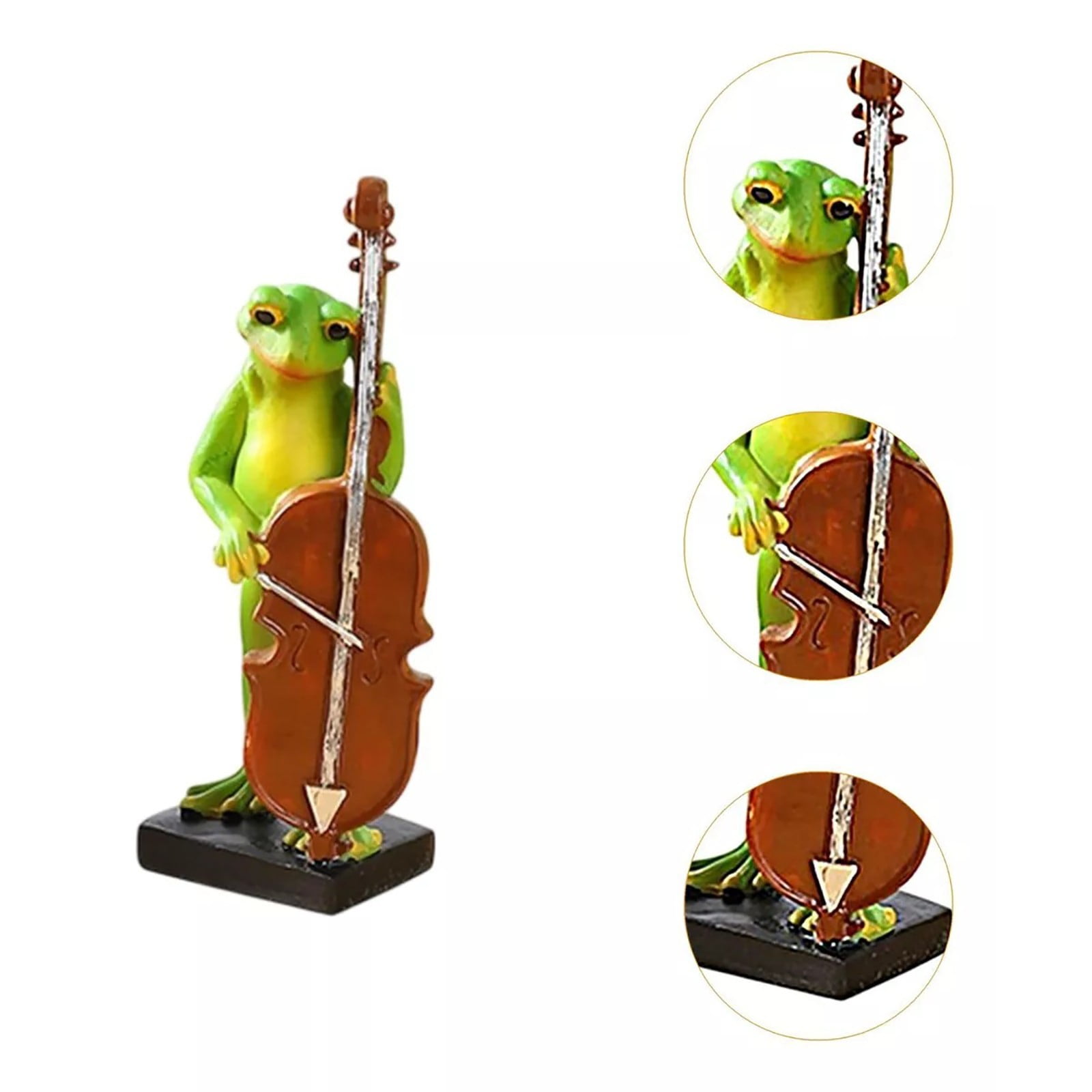 KUOZHUOW Resin Frog Garden Decor Resin Frog Outdoor Statue Funny Garden ...