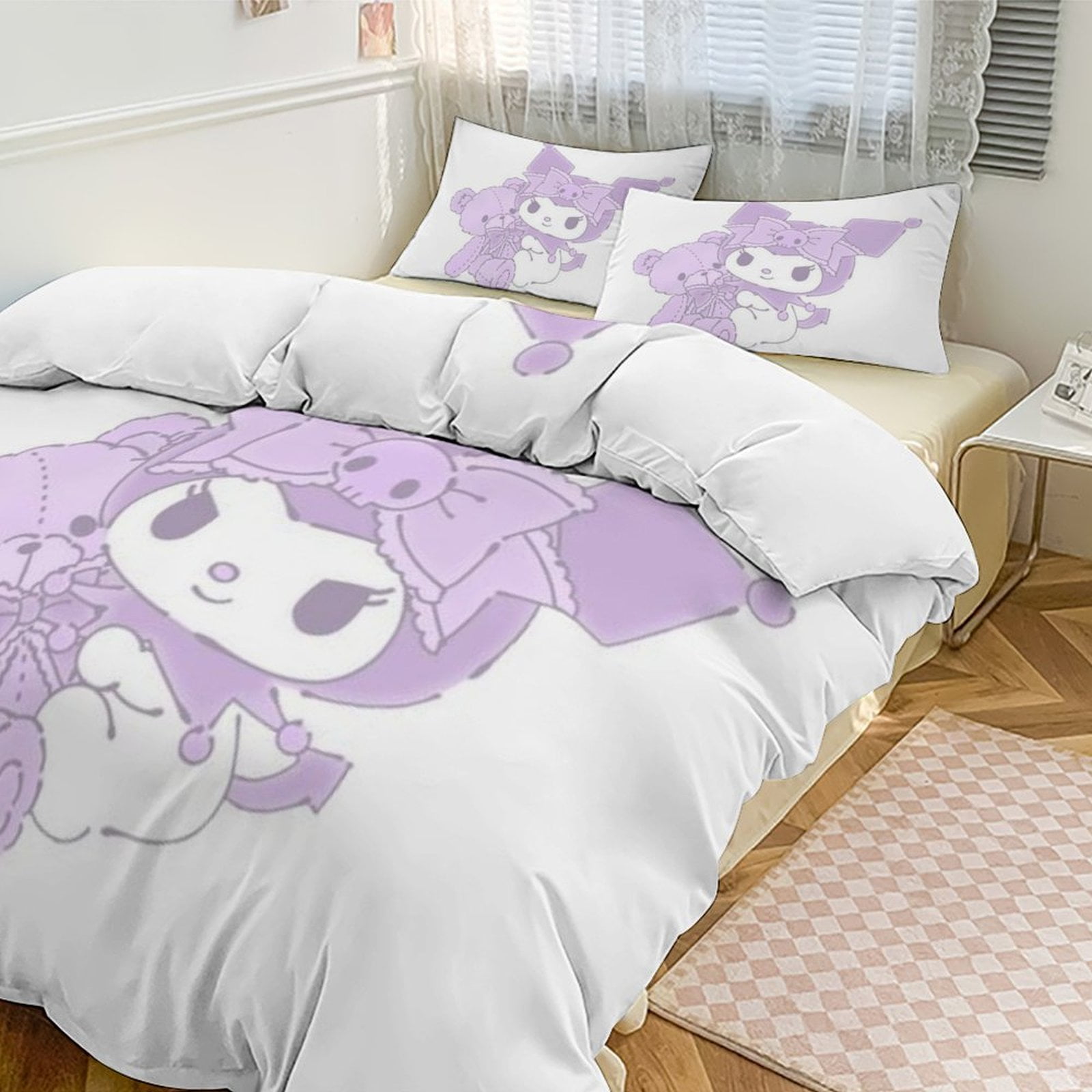 KURO-MI Bedding Set Anime Three-piece for Boys Girls Teens Full KURO-MI ...