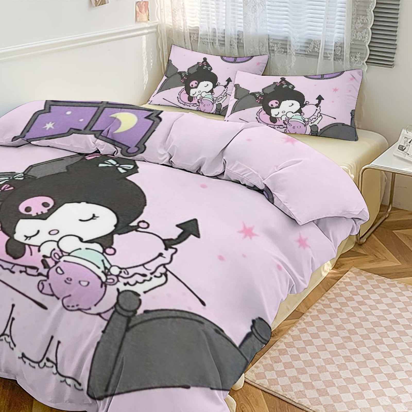KURO-MI Bedding Set Anime Three-piece for Boys Girls Teens King KURO-MI ...