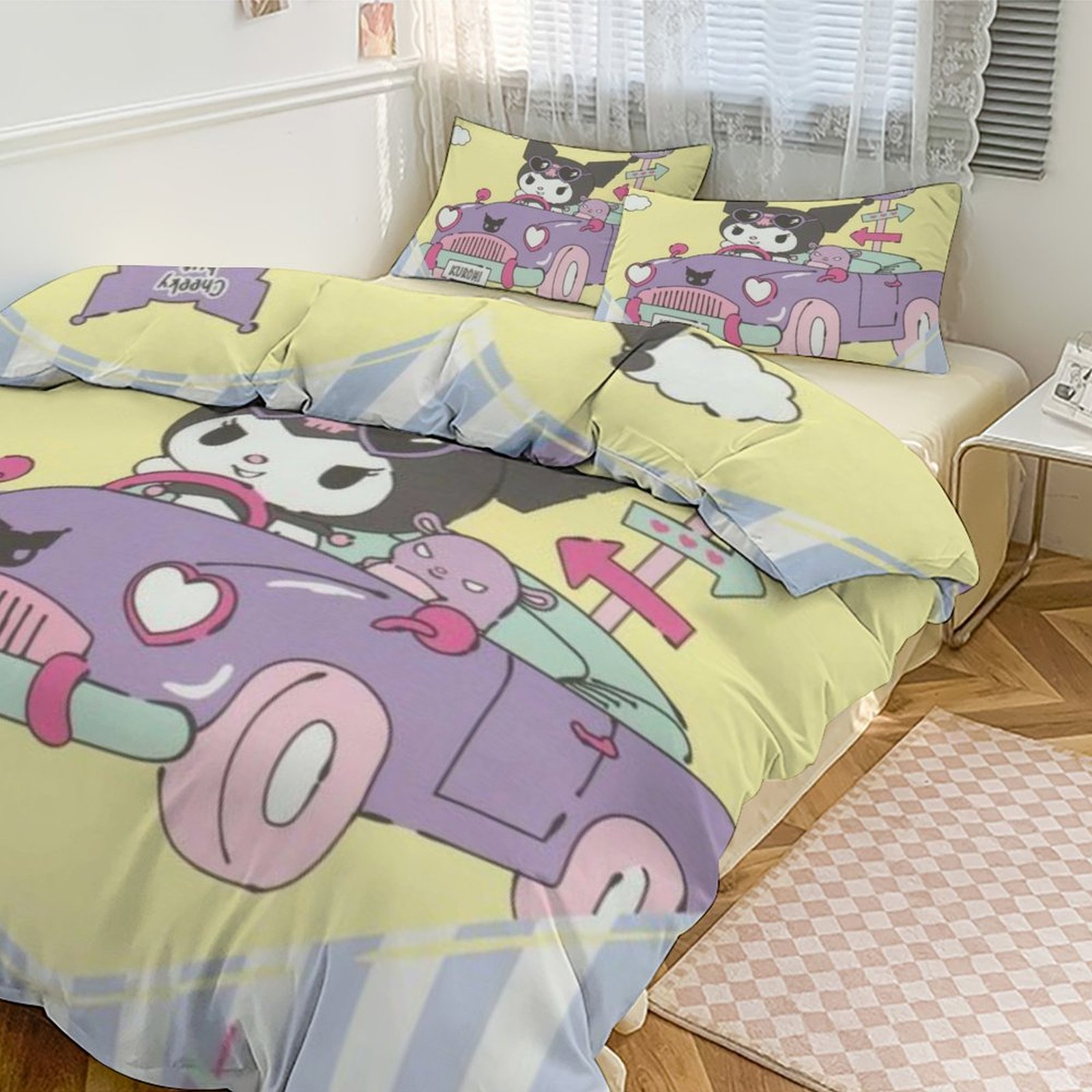 KURO-MI Bedding Set Anime Three-piece for Boys Girls Teens King KURO-MI ...