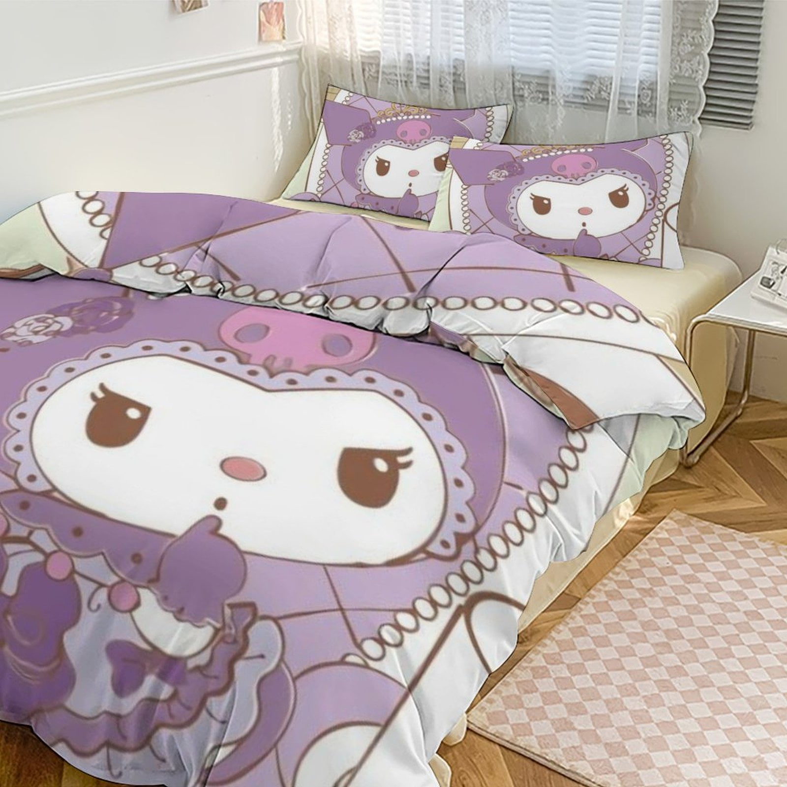 KURO-MI Bedding Set Anime Three-piece for Boys Girls Teens King KURO-MI ...