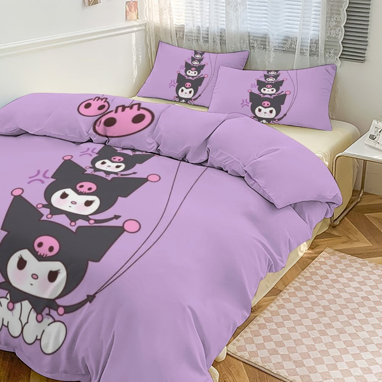 KURO-MI Bedding Set Anime Three-piece for Boys Girls Teens Queen KURO ...