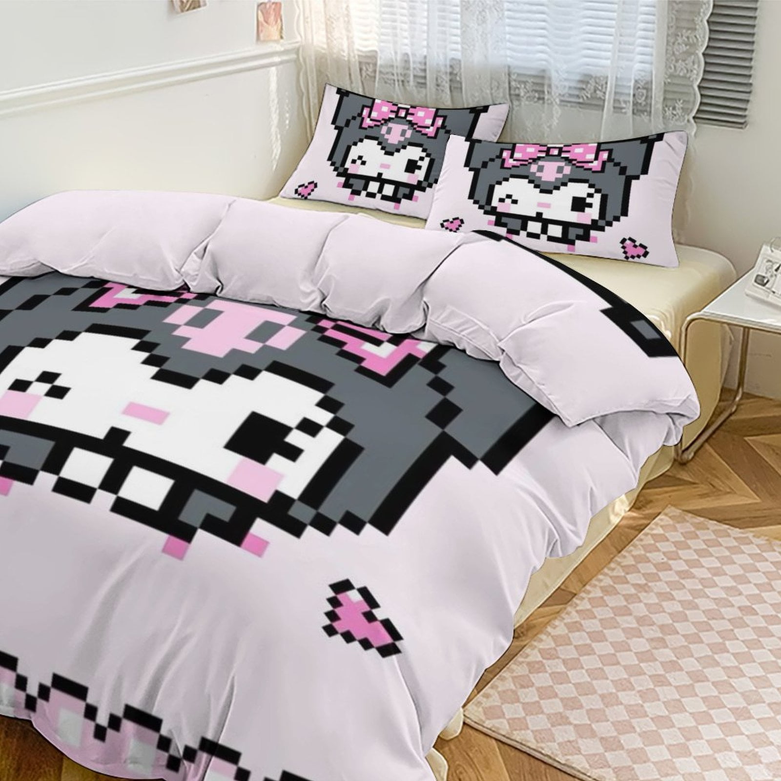 KURO-MI Bedding Set Anime Three-piece for Boys Girls Teens Twin KURO-MI ...