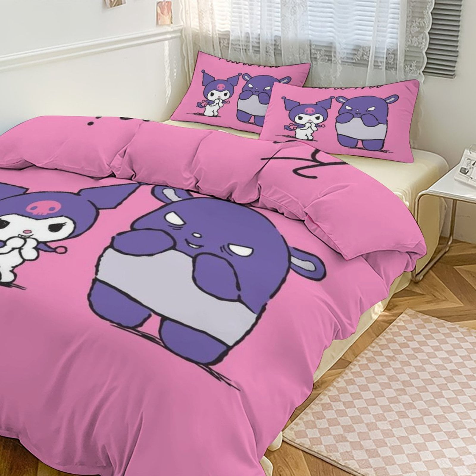 KURO-MI Bedding Set Anime Three-piece for Boys Girls Teens Twin KURO-MI ...