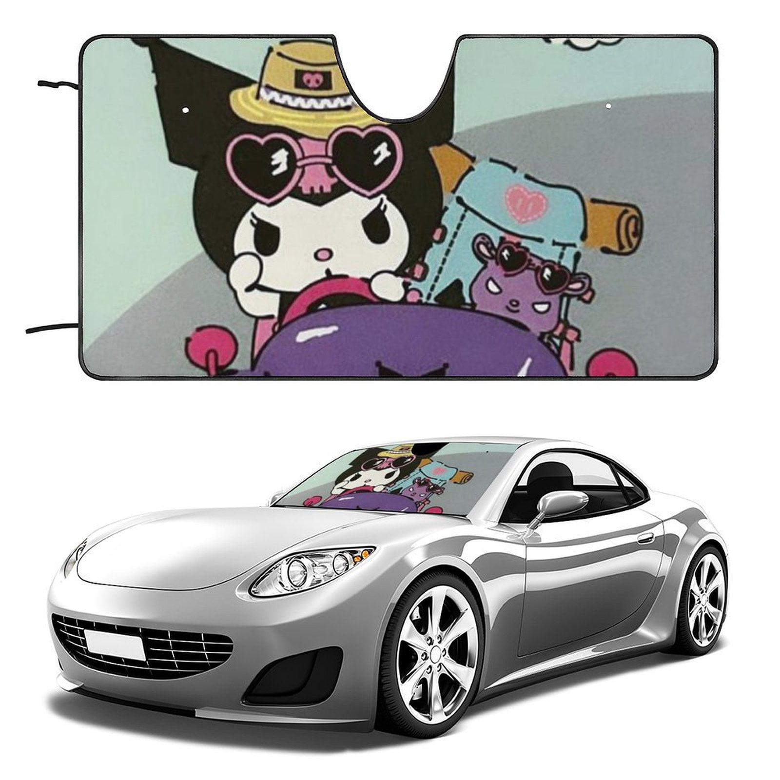KURO-MI Car Windshield Sunshade Anime for SUV Pickup Truck Gift 55"x30 ...