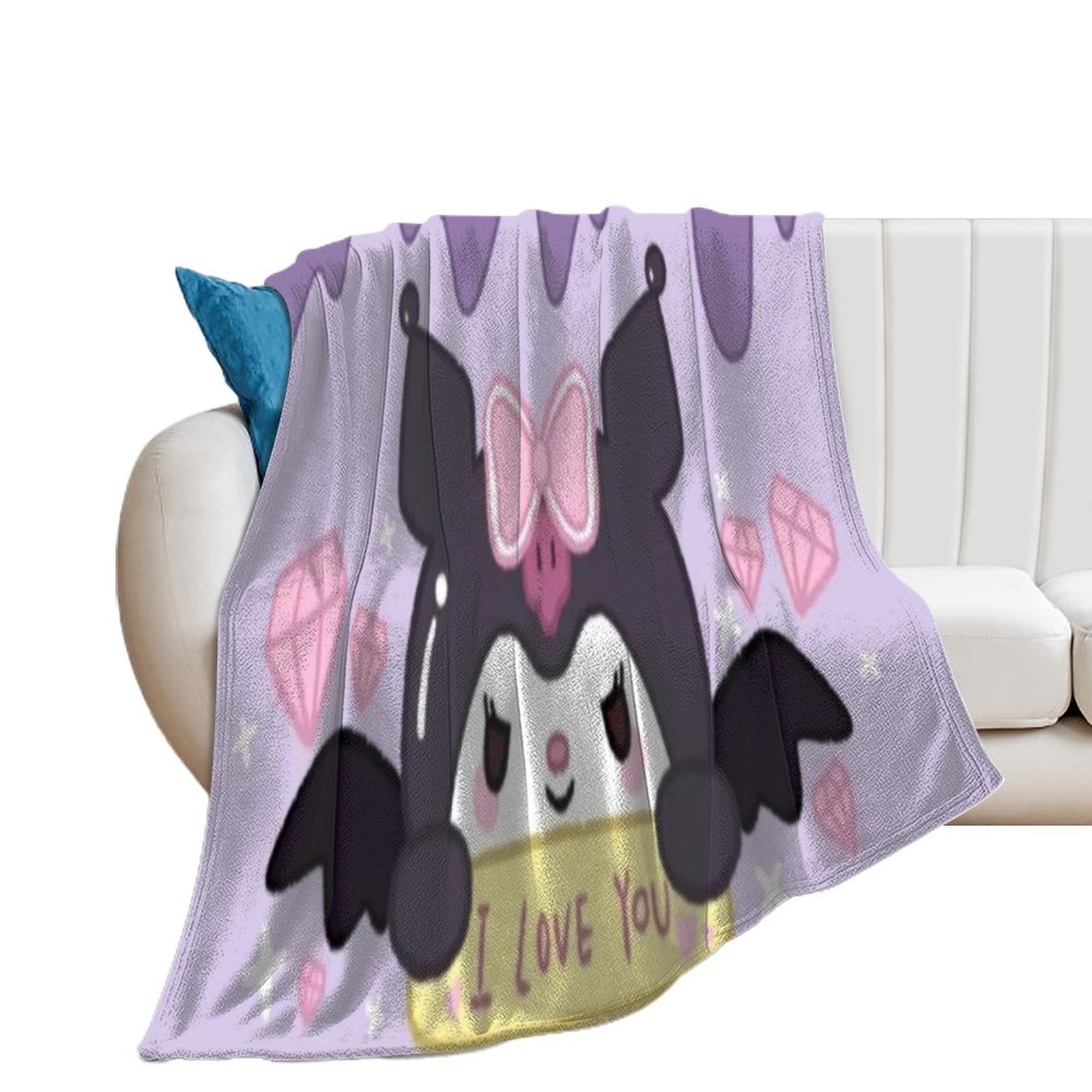 KURO-MI Throw Blanket Flannel Anime for Girls Boys Men Women KURO-MI ...