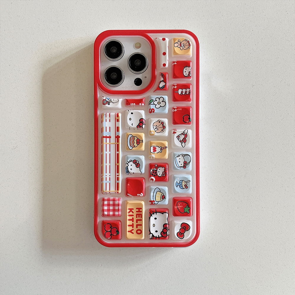 KUROMI Hello Kitty Purin keyboard for iphone 15 PRO MAX 14 13 12 11 16 ...