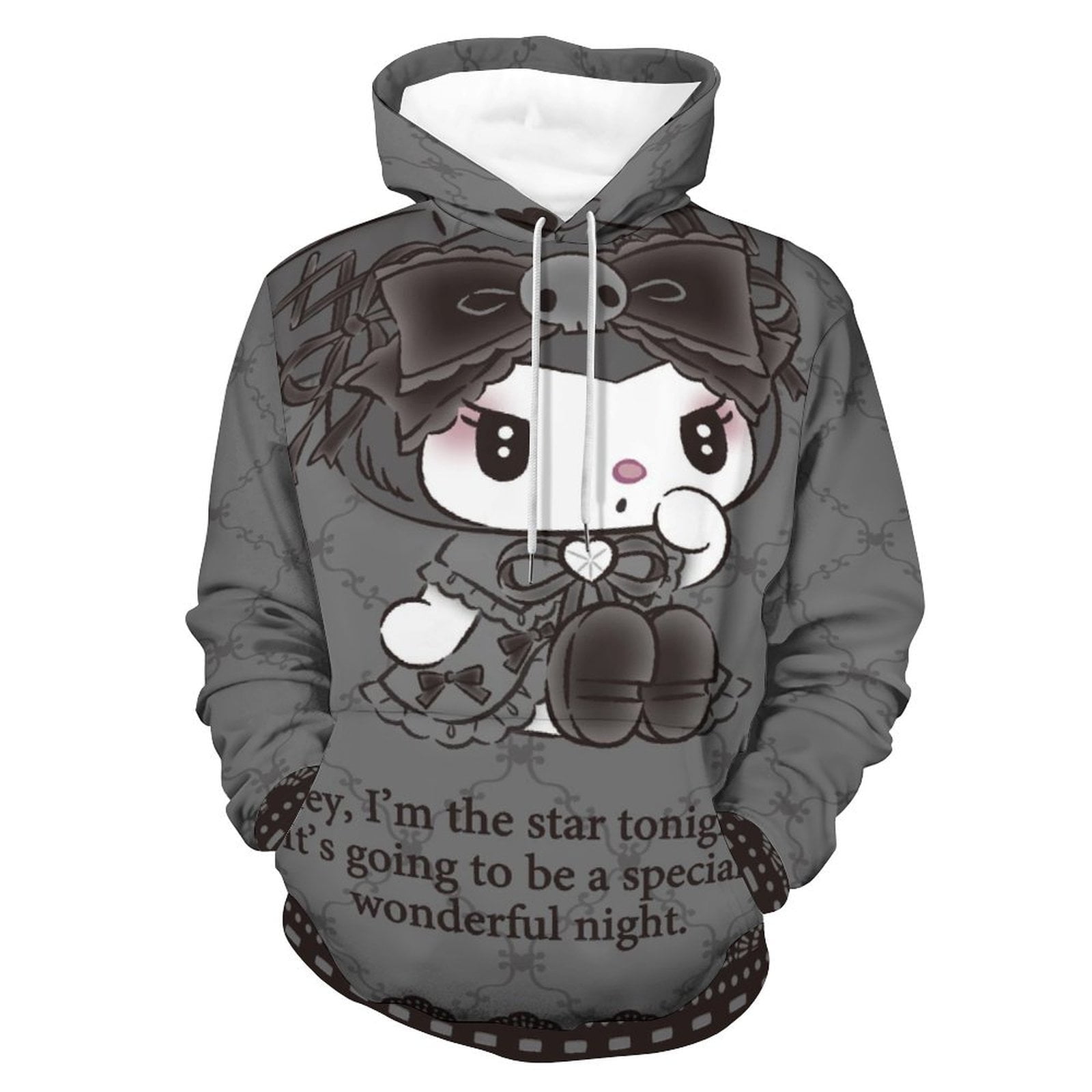 KUROMI Hoodie with Pocket Anime for Men Women Couple Gift - Walmart.com