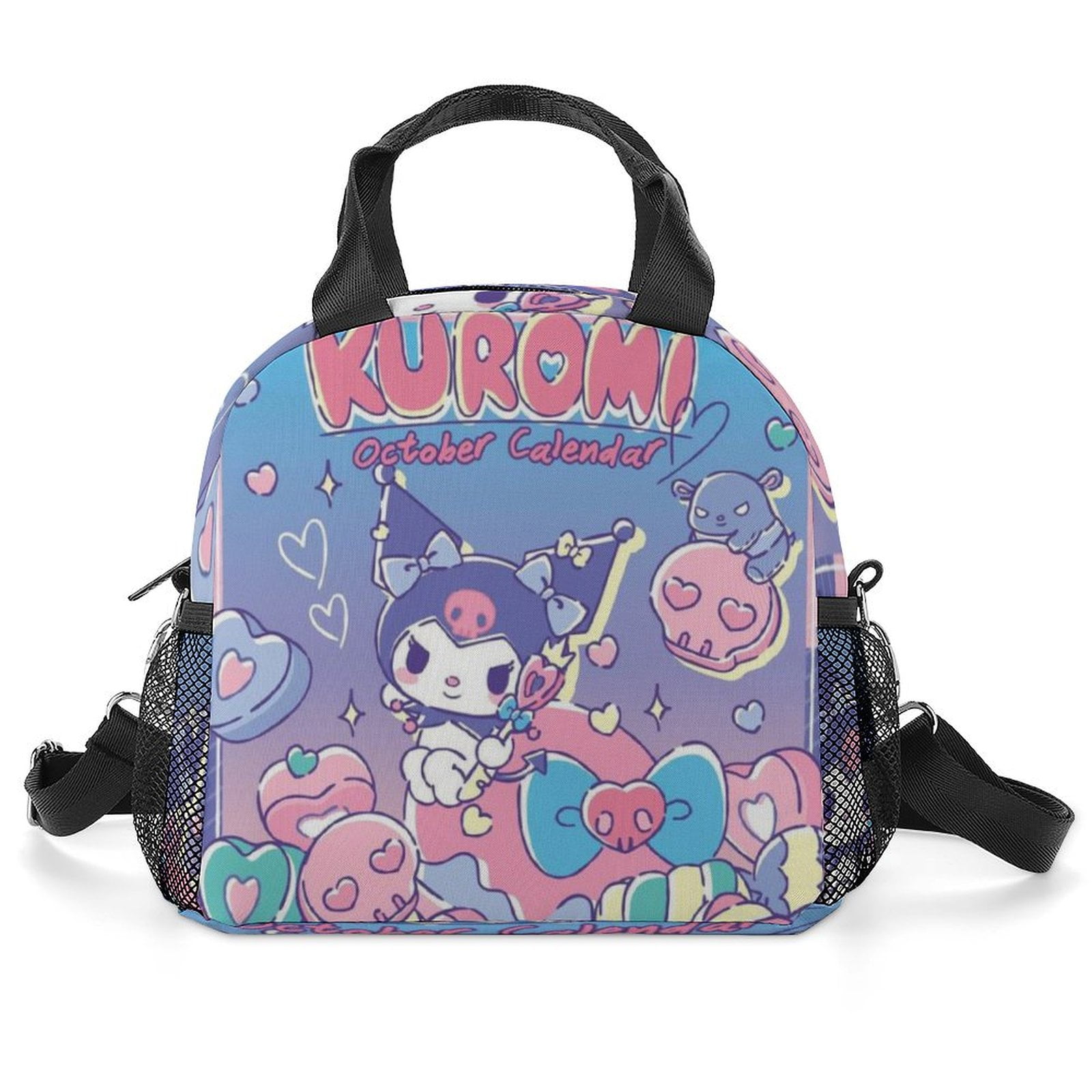 KUROMI Lunch Bag Insulated Crossbody Anime for Work Picnic Travel Gift ...