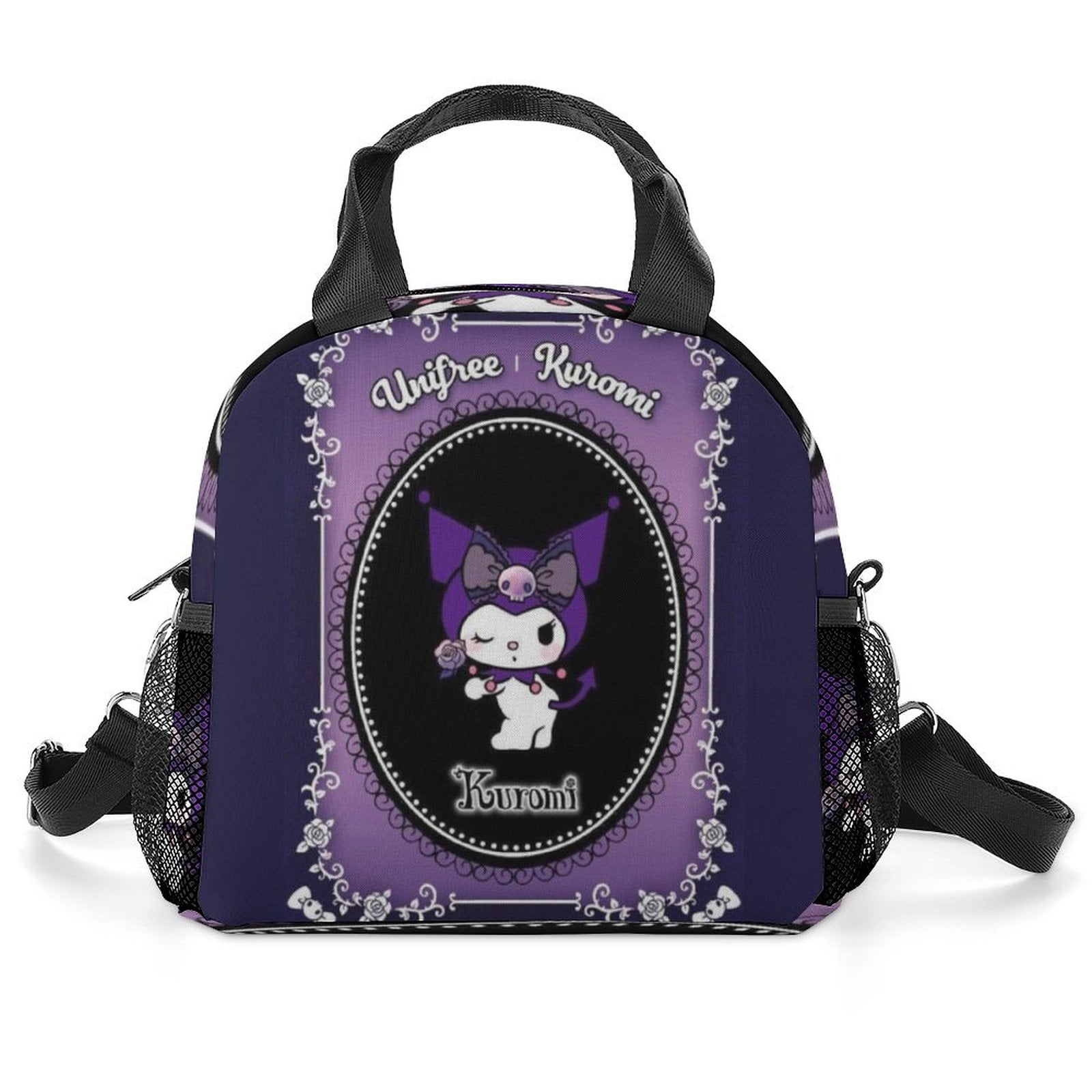 KUROMI Lunch Bag Insulated Crossbody Anime for Work Picnic Travel Gift ...