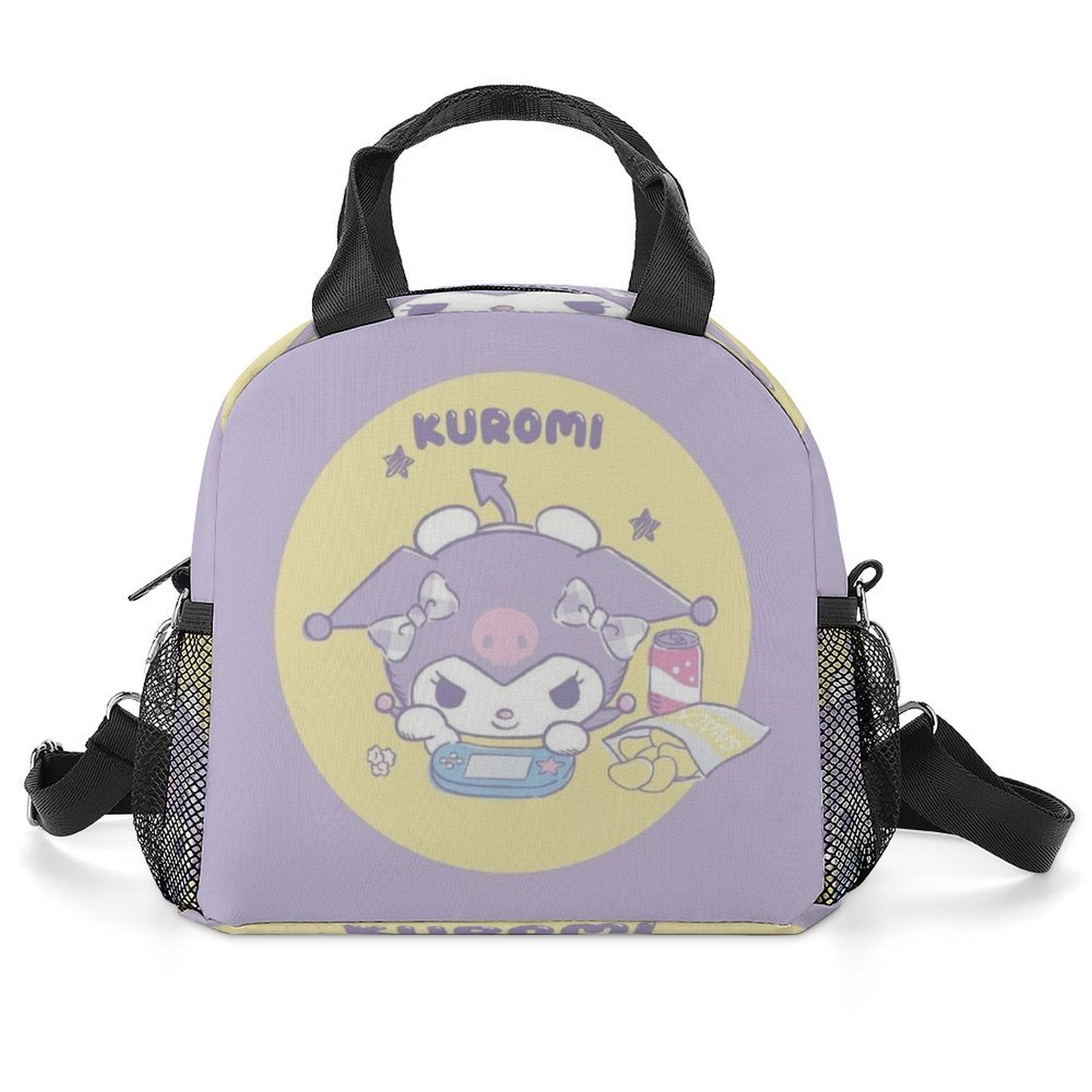 KUROMI Lunch Bag Insulated Crossbody Anime for Work Picnic Travel Gift ...