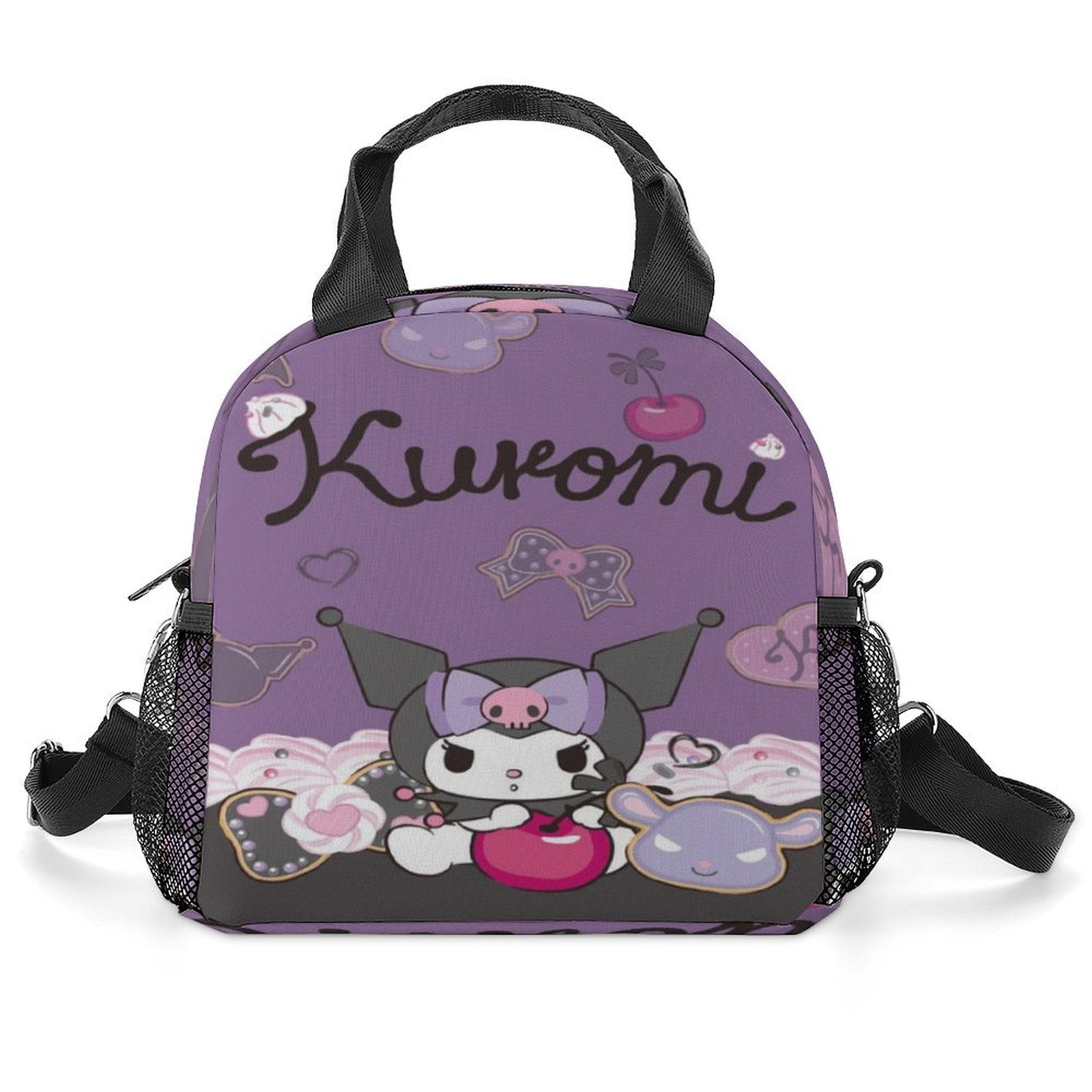 KUROMI Lunch Bag Insulated Crossbody Anime for Work Picnic Travel Gift ...