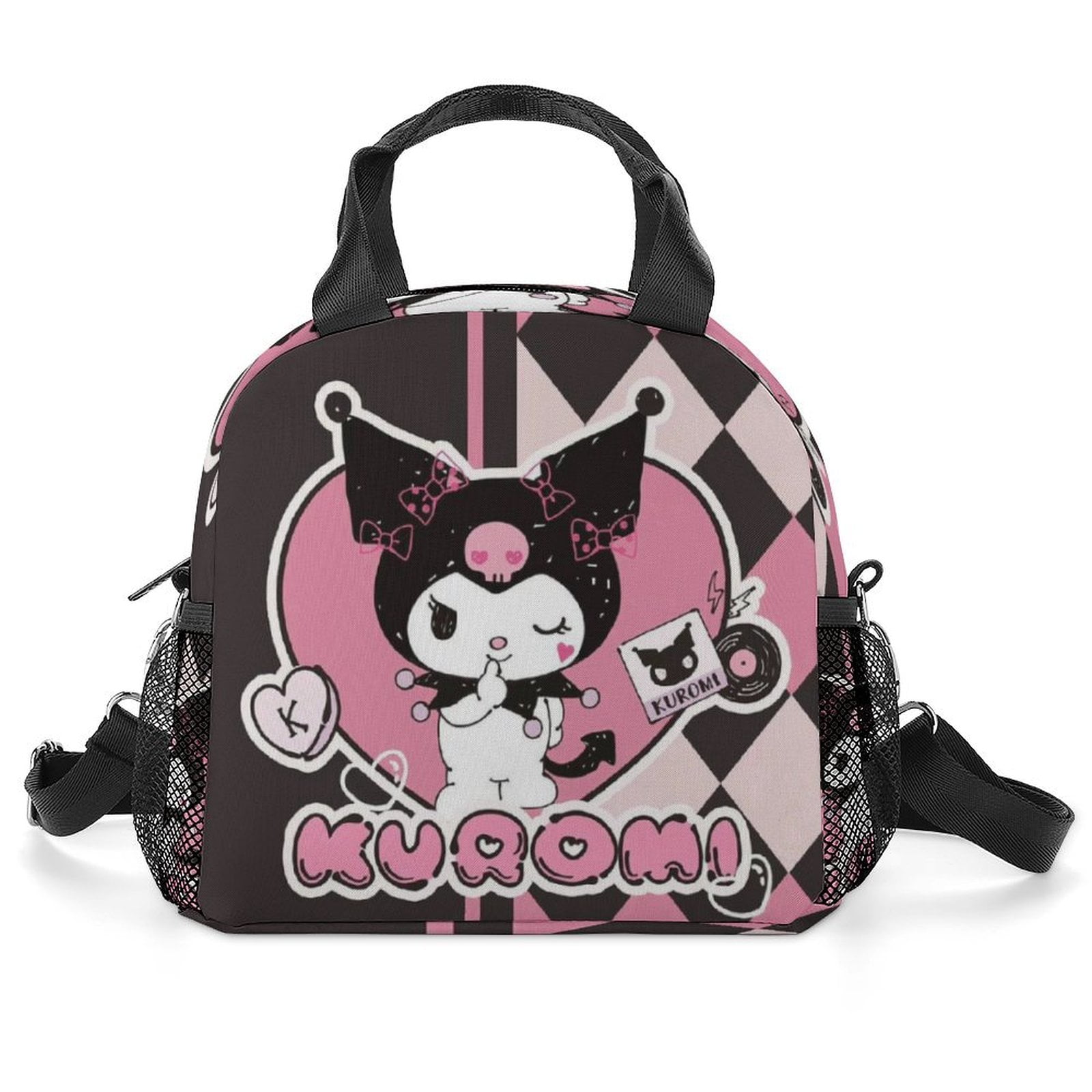 KUROMI Lunch Bag Insulated Crossbody Anime for Work Picnic Travel Gift ...