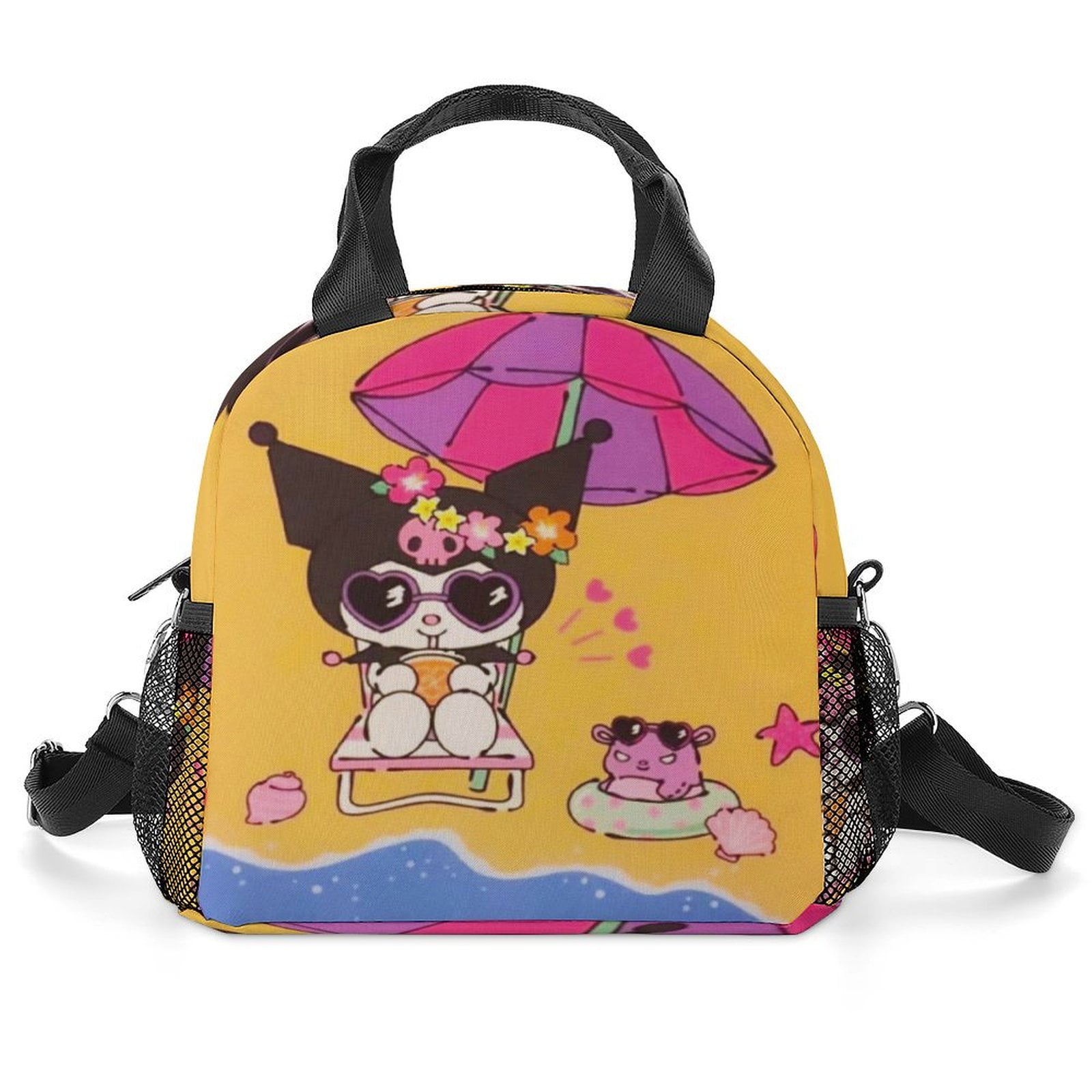 KUROMI Lunch Bag Insulated Crossbody Anime for Work Picnic Travel Gift ...