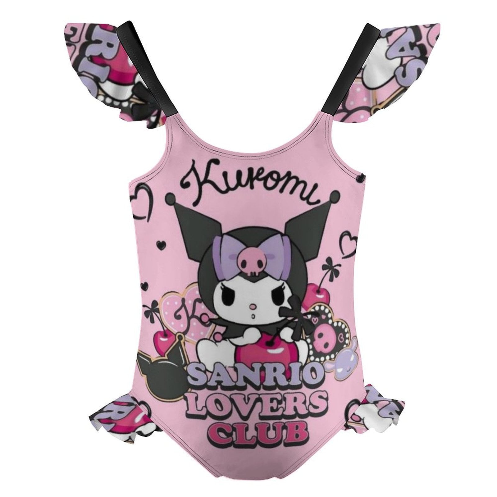 KUROMI Swimsuit Anime Cute for Girls Gift 10-12Y（150cm） KUROMI Merch ...