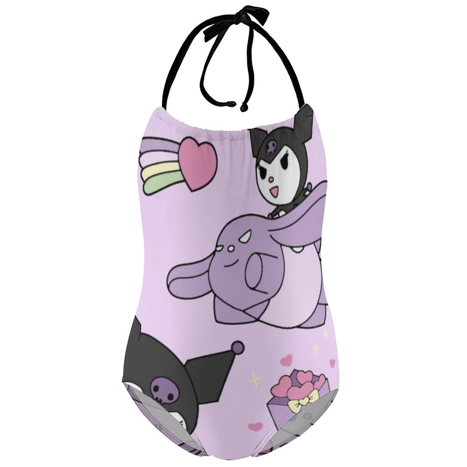 KUROMI Swimsuit Anime Cute for Girls Gift 10-12Y（150cm） KUROMI Merch ...