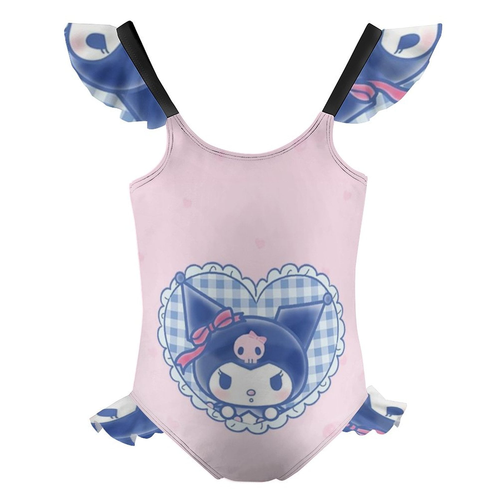 KUROMI Swimsuit Anime Cute for Girls Gift 10-12Y（150cm） KUROMI Merch ...