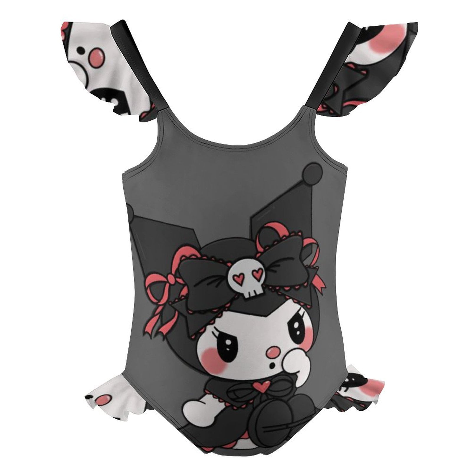 KUROMI Swimsuit Anime Cute for Girls Gift 10-12Y（150cm） KUROMI Merch ...