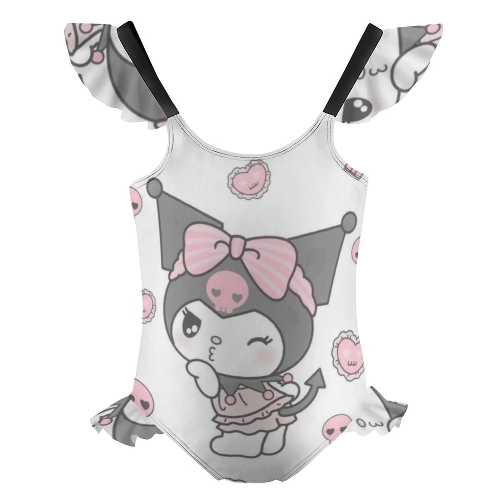 KUROMI Swimsuit Anime Cute for Girls Gift 10-12Y（150cm） KUROMI Merch ...