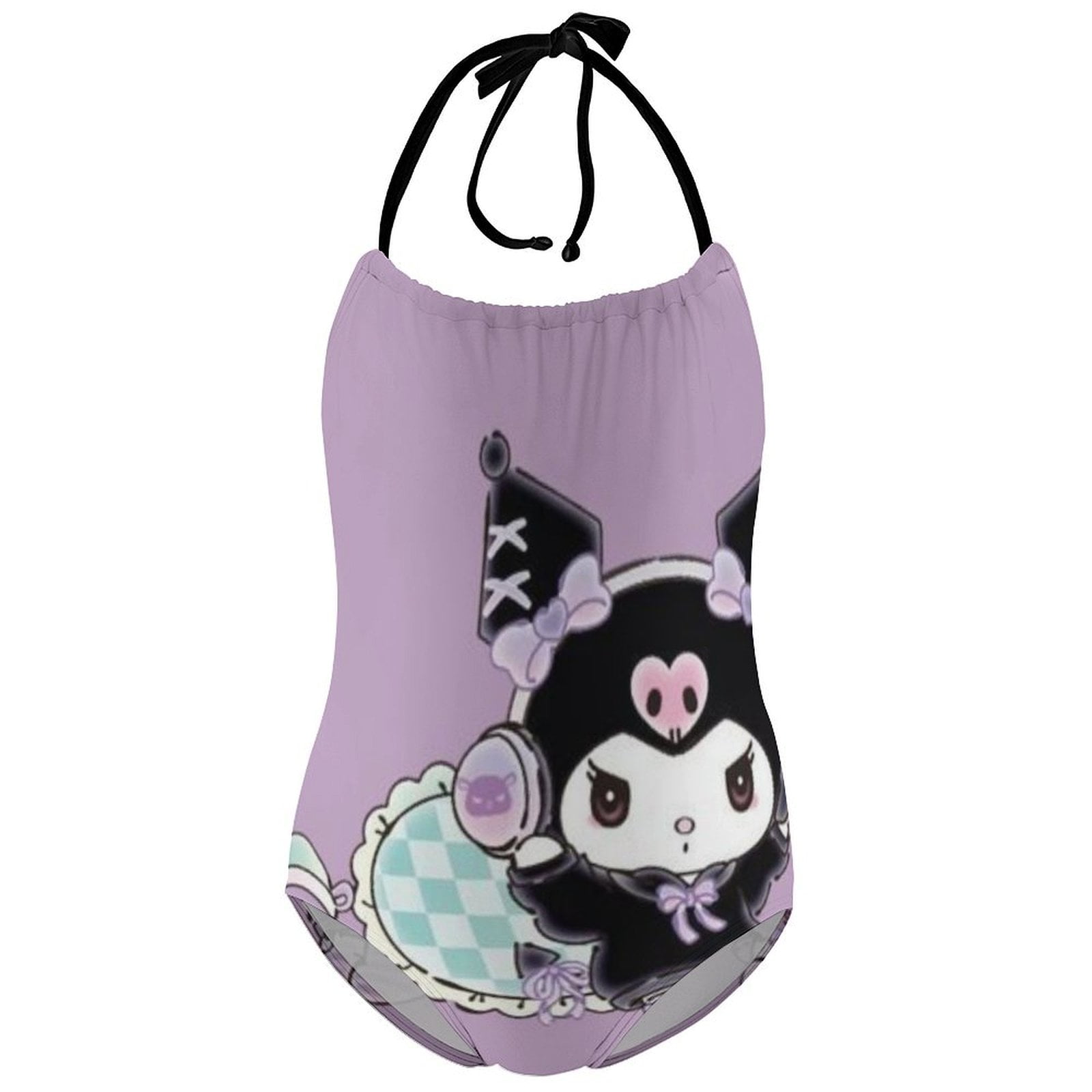 KUROMI Swimsuit Anime Cute for Girls Gift 10-12Y（150cm） KUROMI Merch ...