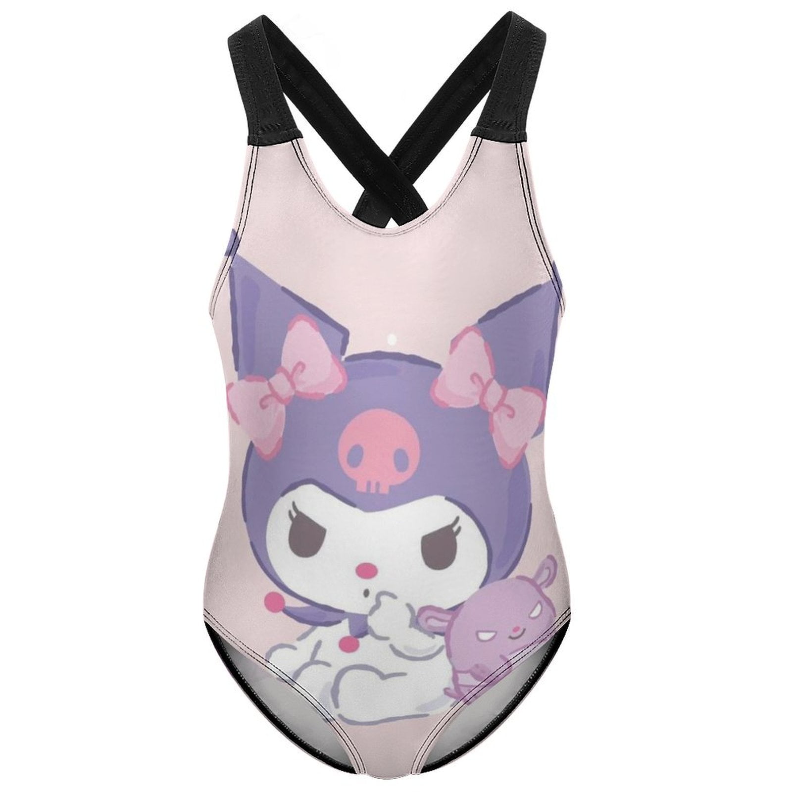 KUROMI Swimsuit Anime Cute for Girls Gift 10-12Y（150cm） KUROMI Merch ...