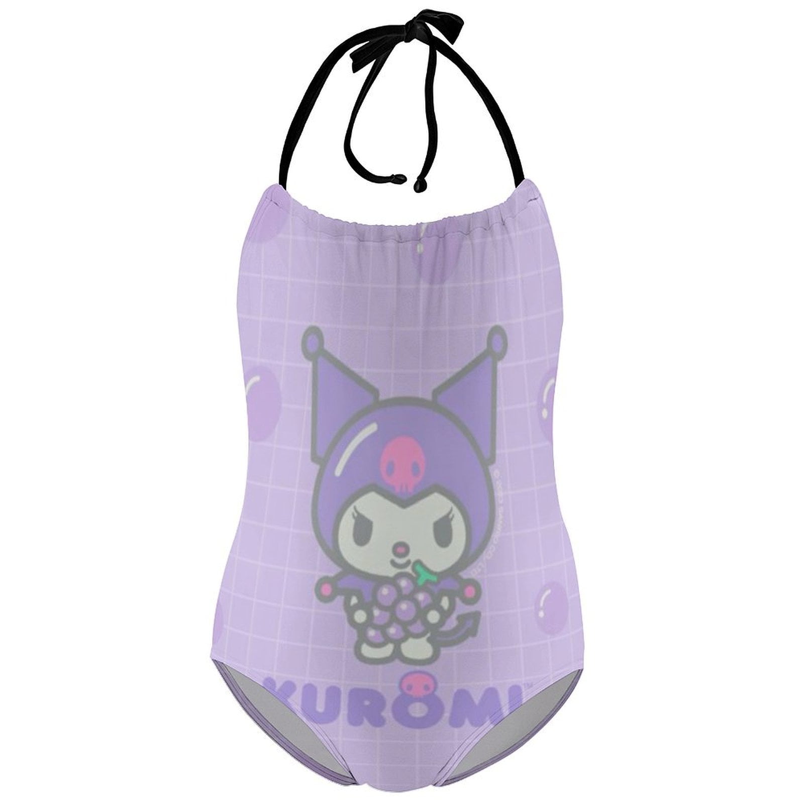 KUROMI Swimsuit Anime Cute for Girls Gift 10-12Y（150cm） KUROMI Merch ...