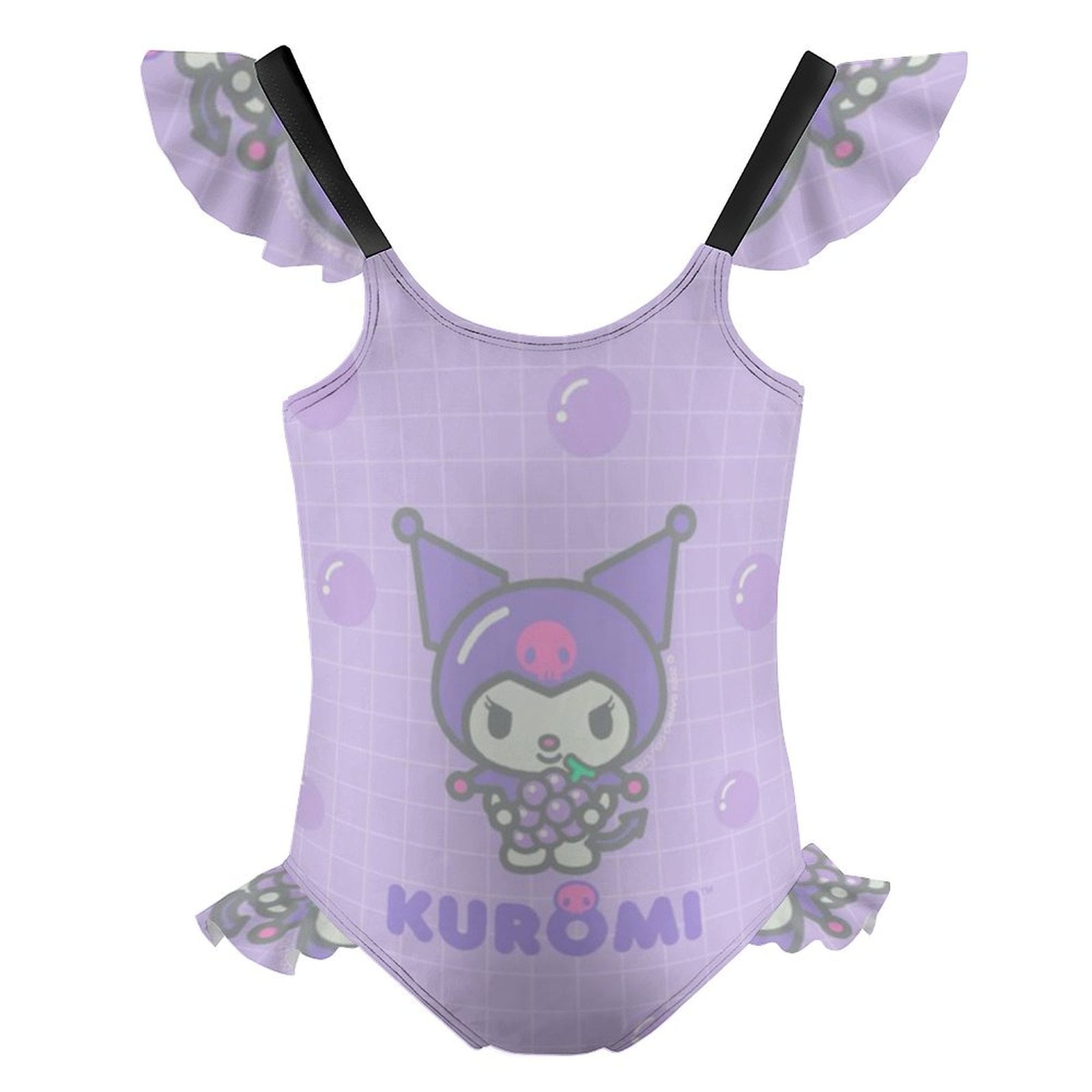 KUROMI Swimsuit Anime Cute for Girls Gift 10-12Y（150cm） KUROMI Merch ...