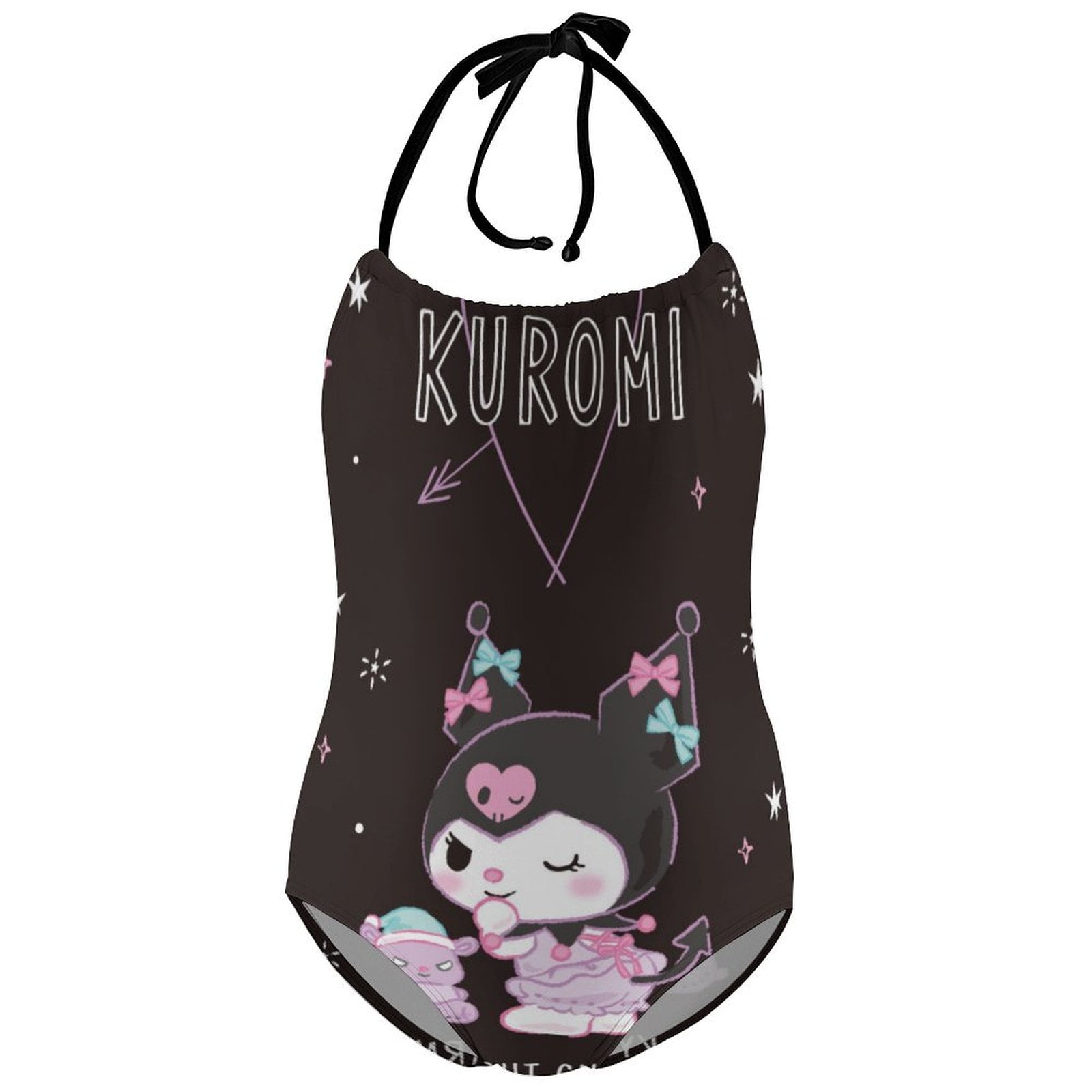 KUROMI Swimsuit Anime Cute for Girls Gift 11-13Y（160cm） KUROMI Merch ...