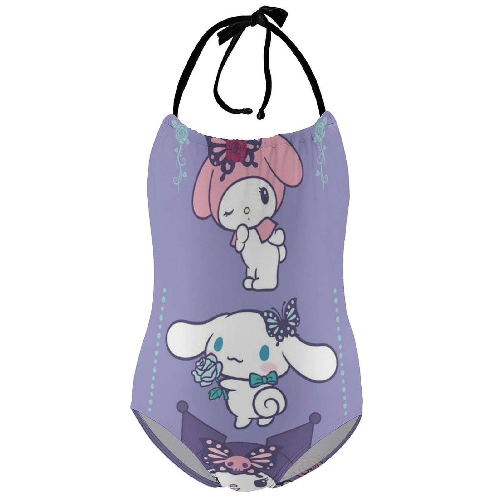 KUROMI Swimsuit Anime Cute for Girls Gift 6-7Y（110cm） KUROMI Merch ...