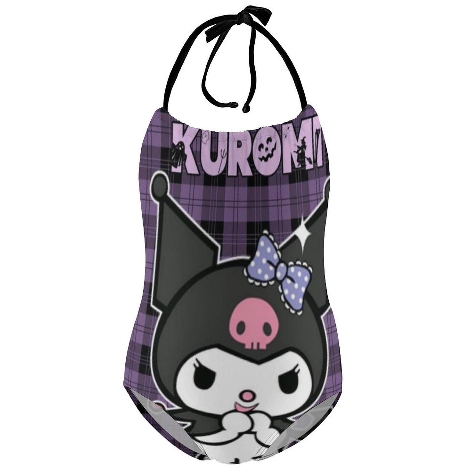 KUROMI Swimsuit Anime Cute for Girls Gift 6-7Y（110cm） KUROMI Merch ...