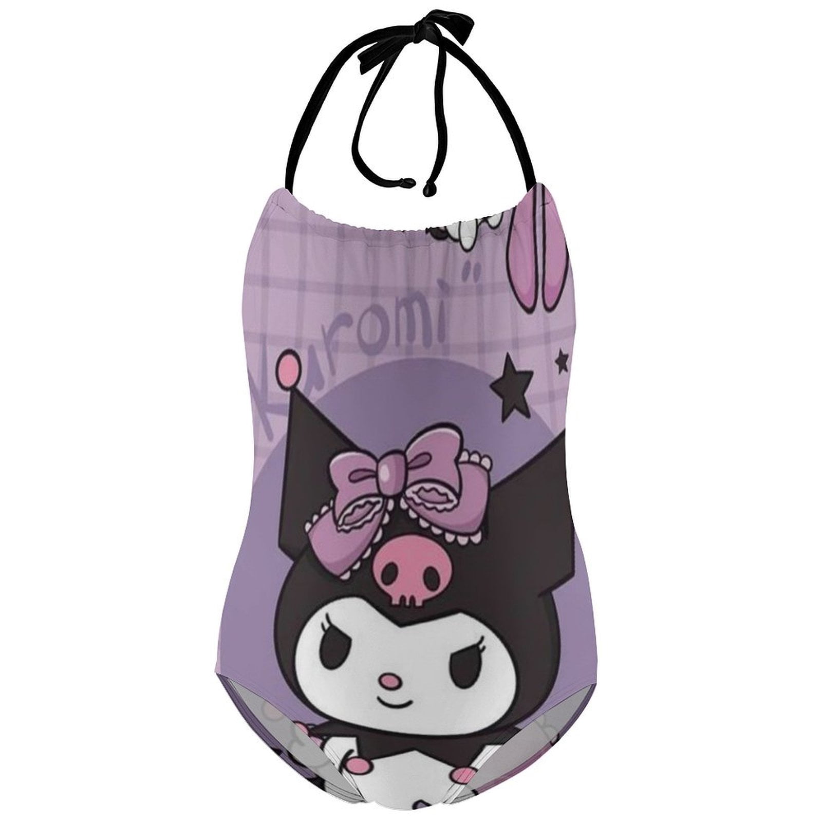 KUROMI Swimsuit Anime Cute for Girls Gift 6-7Y（110cm） KUROMI Merch ...