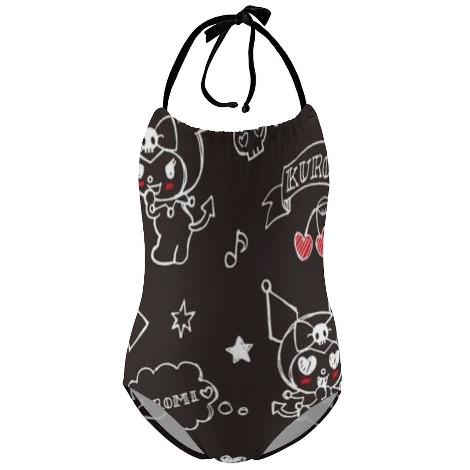 KUROMI Swimsuit Anime Cute for Girls Gift 6-7Y（110cm） KUROMI Merch ...