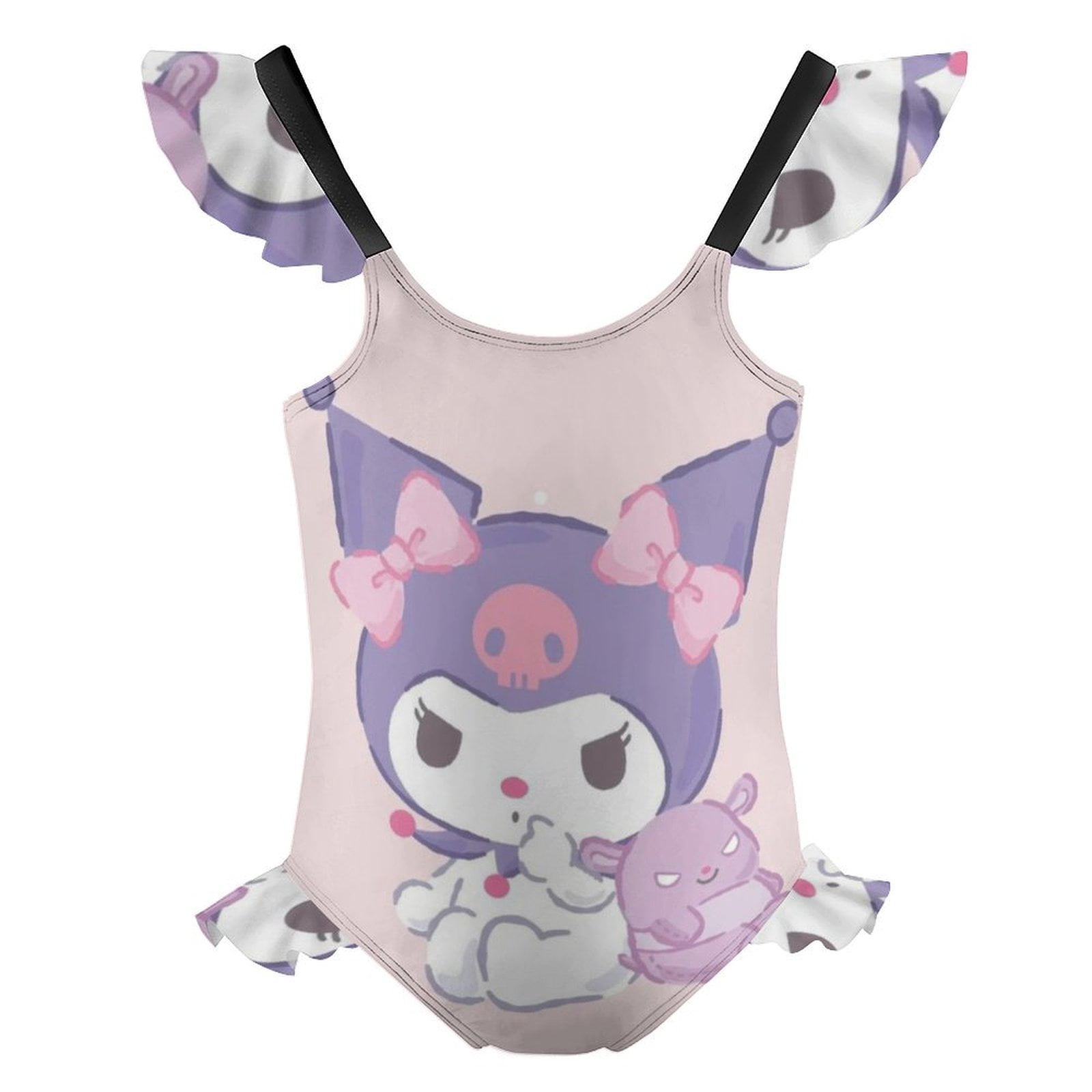 KUROMI Swimsuit Anime Cute for Girls Gift 6-7Y（110cm） KUROMI Merch ...