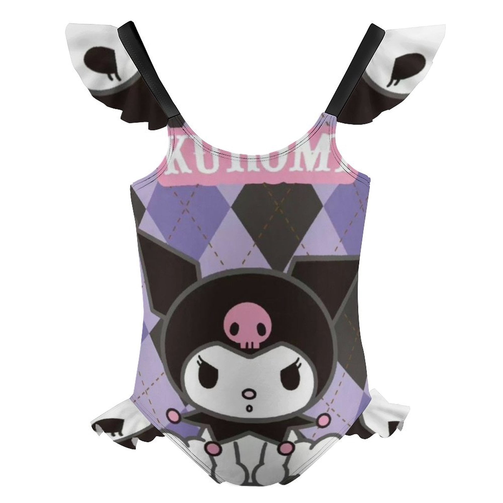 KUROMI Swimsuit Anime Cute for Girls Gift 6-7Y（110cm） KUROMI Merch ...