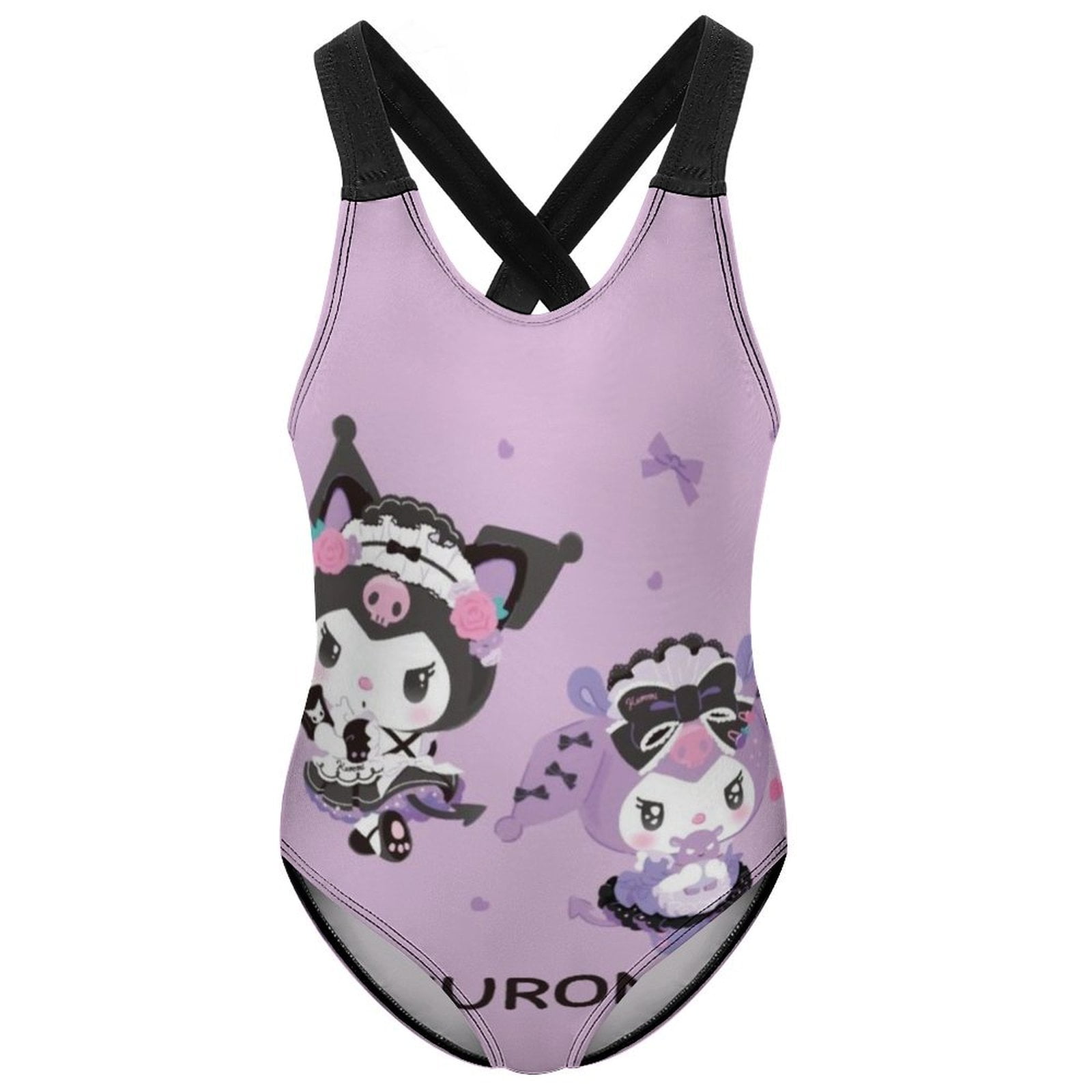 KUROMI Swimsuit Anime Cute for Girls Gift 6-7Y（110cm） KUROMI Merch ...