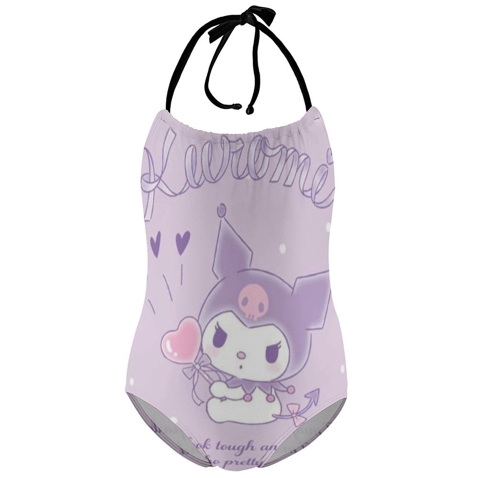 KUROMI Swimsuit Anime Cute for Girls Gift 6-7Y（110cm） KUROMI Merch ...